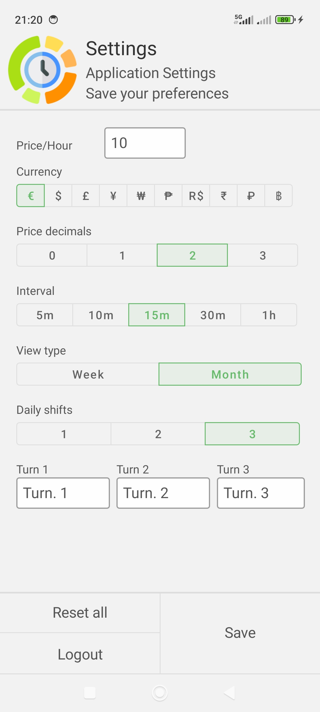 Extra Hours - BasicApp